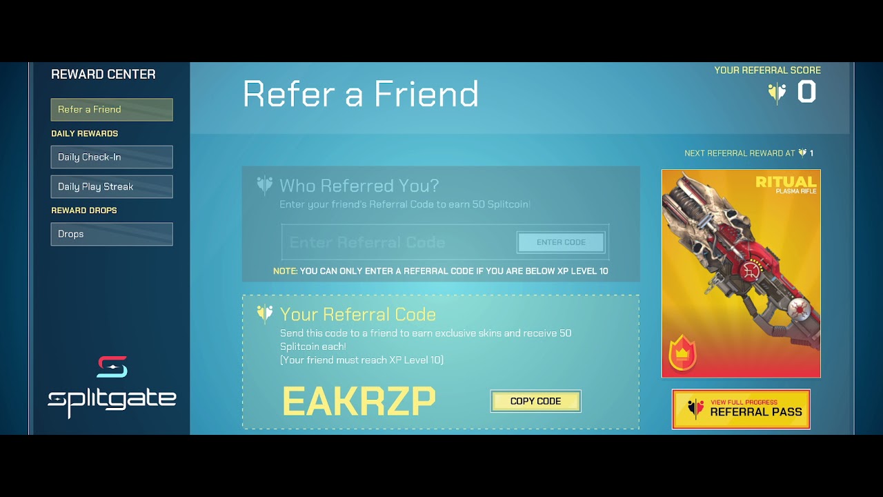 Please use my splitgate referral. - YouTube
