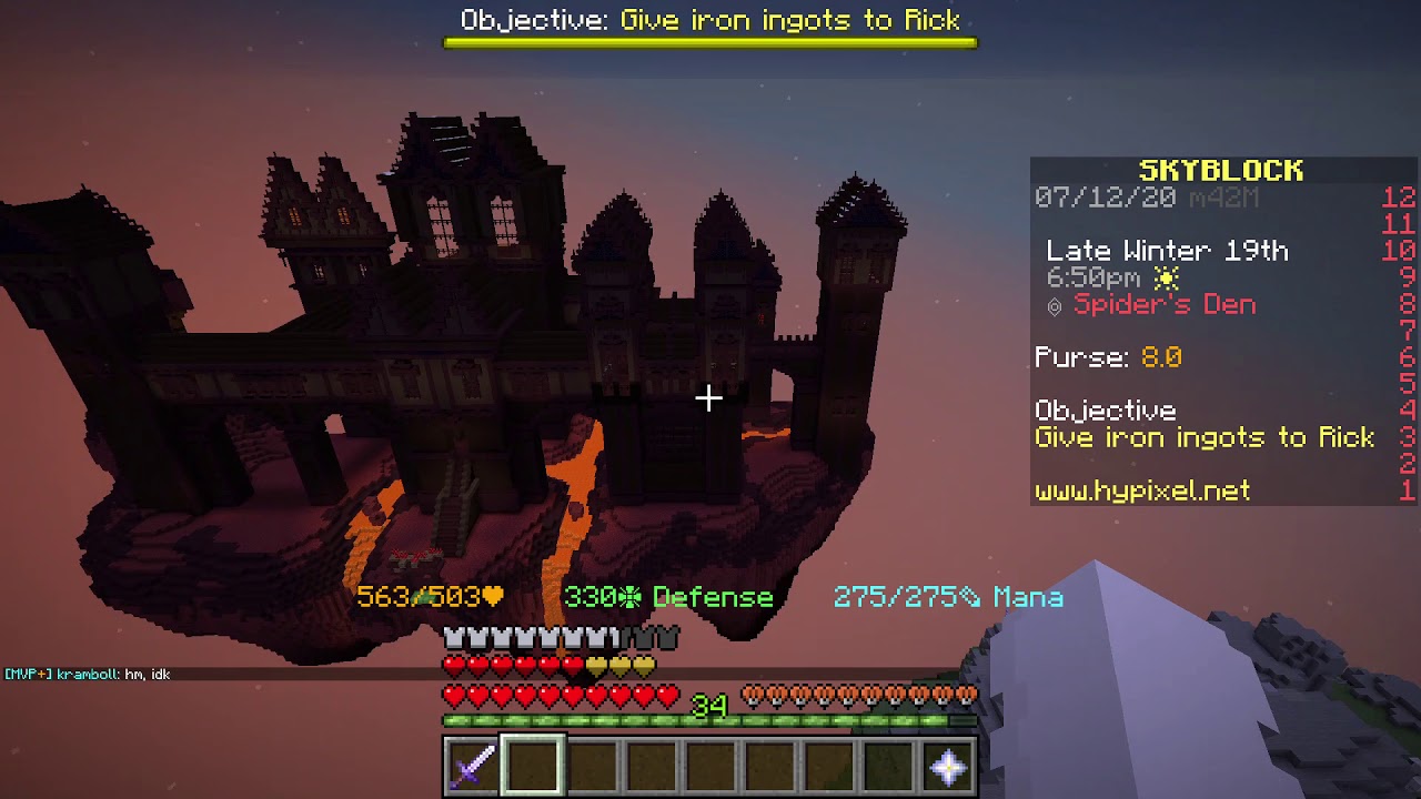 Hypixel Skyblock Nether Insel - YouTube