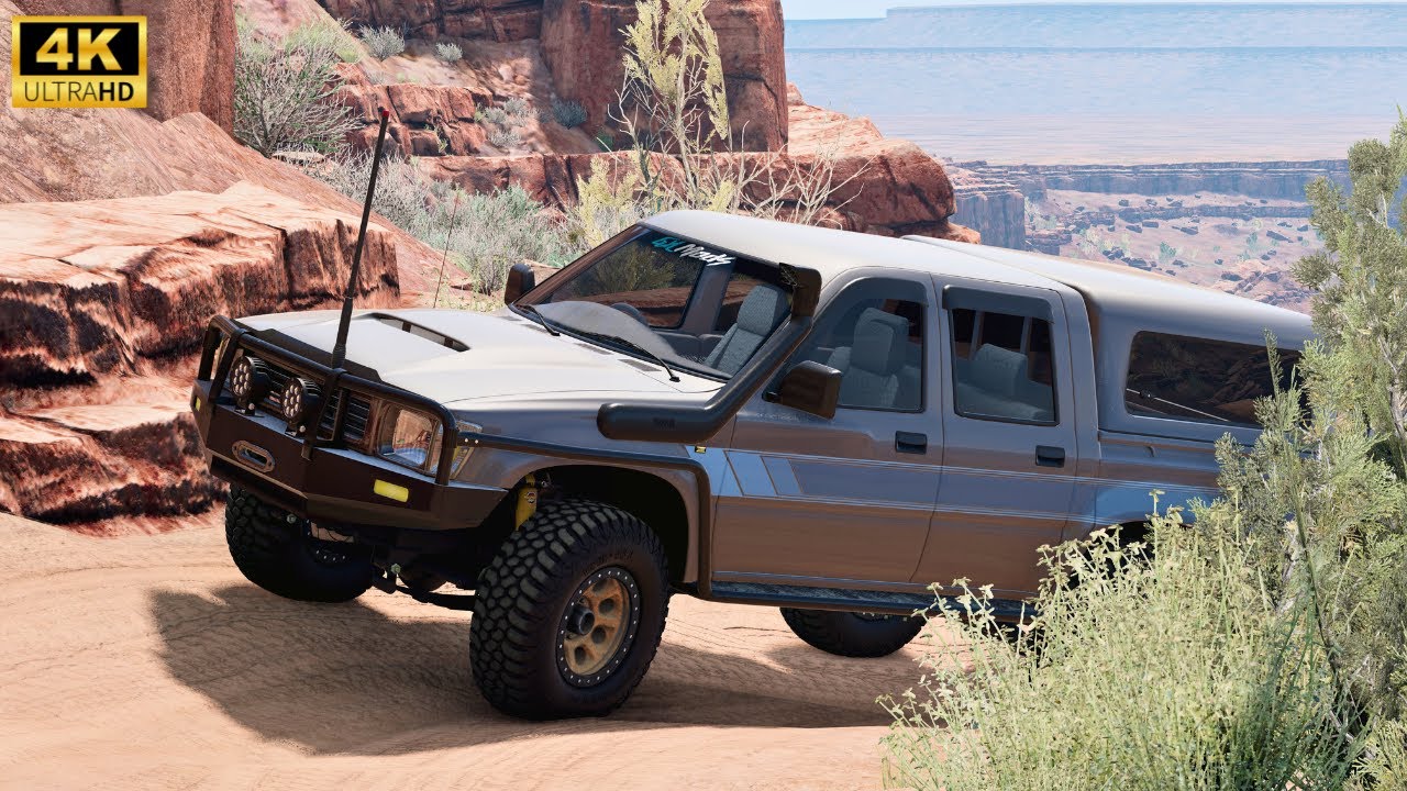 Toyota Hilux Rocky Uphill Drive I Beamng.drive I 4K Gameplay - YouTube