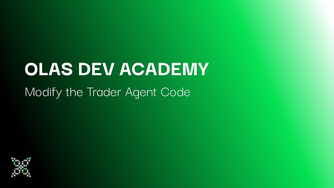 8. Olas Dev Academy: Modify the Trader Agent Code - YouTube