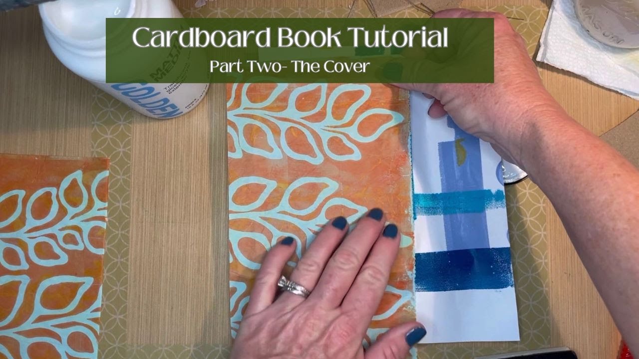 Cardboard Book Tutorial Part Two- Finishing the cover. - YouTube
