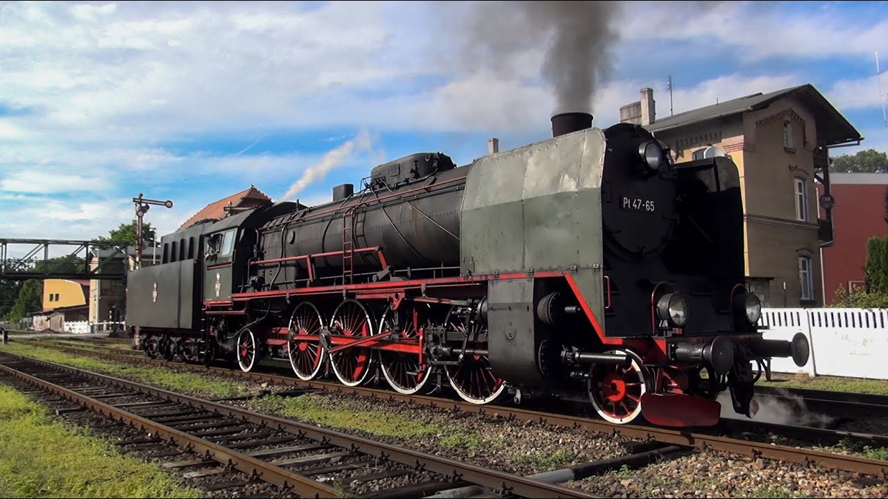 Pt47-65 manewruje na Wolsztyńskim dworcu - YouTube