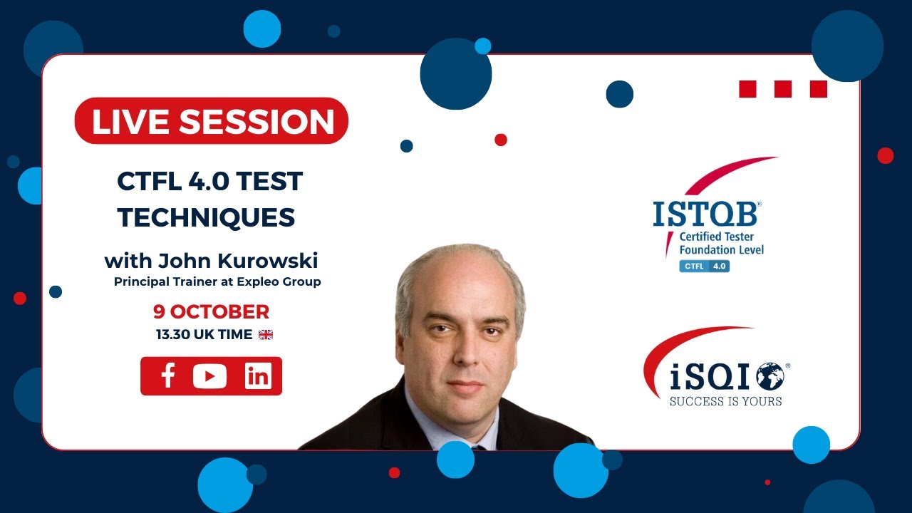 CTFL 4.0 Test Techniques with John Kurowski - YouTube