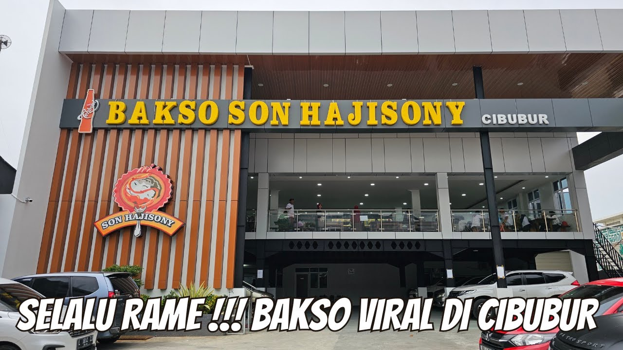 BAKSO SON HAJISONY ASAL LAMPUNG YANG LAGI VIRAL DAN LARIS BANGET DI CIBUBUR - YouTube