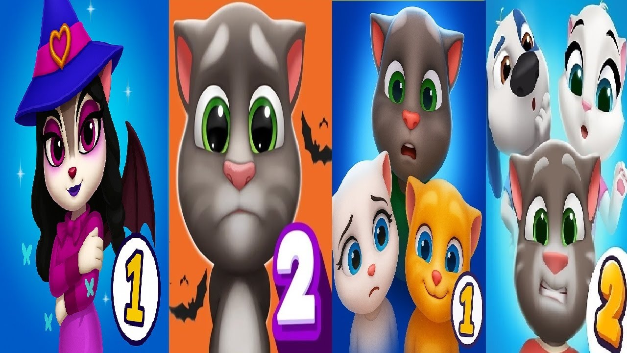My Talking Tom Friends 1 VS My Talking Tom Friends 2 My Talking Tom 2 ...