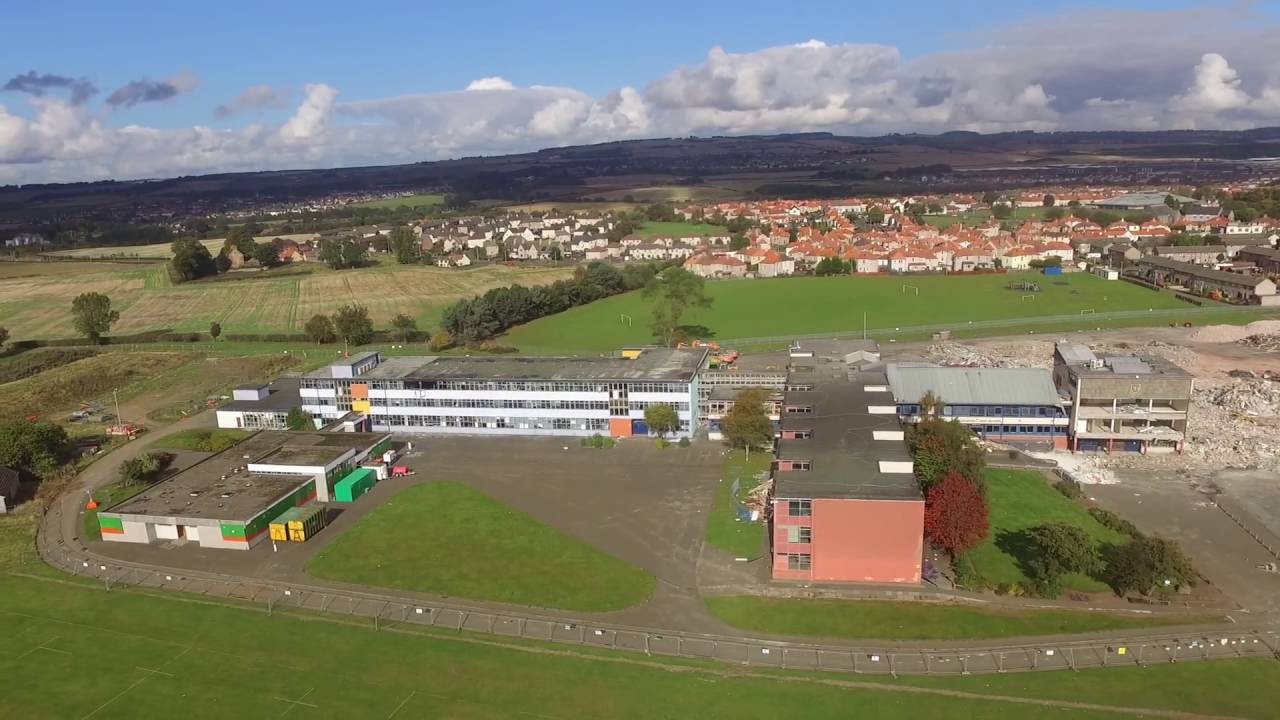 Buckhaven High School Aerial Oct 2016 - YouTube
