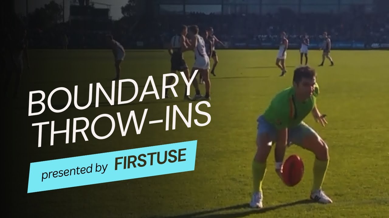 AFL Boundary Throw-In Ruck Tip - YouTube