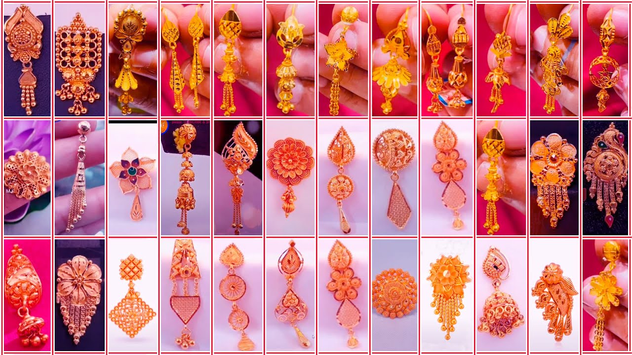 Gold ear ring for all time use.. sonar dul. kaner dul. uncommon ear ...