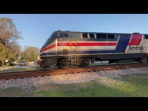 Phase-III “Pepsi Can” Amtrak 160 leading P098 through Folkston 3/7/2025 5:49 PM - YouTube