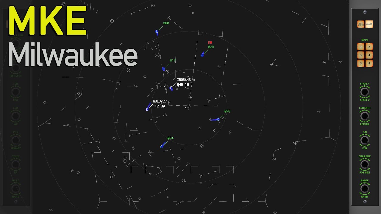 ATC RADAR | [ MKE ] | Milwaukee Tracon - YouTube