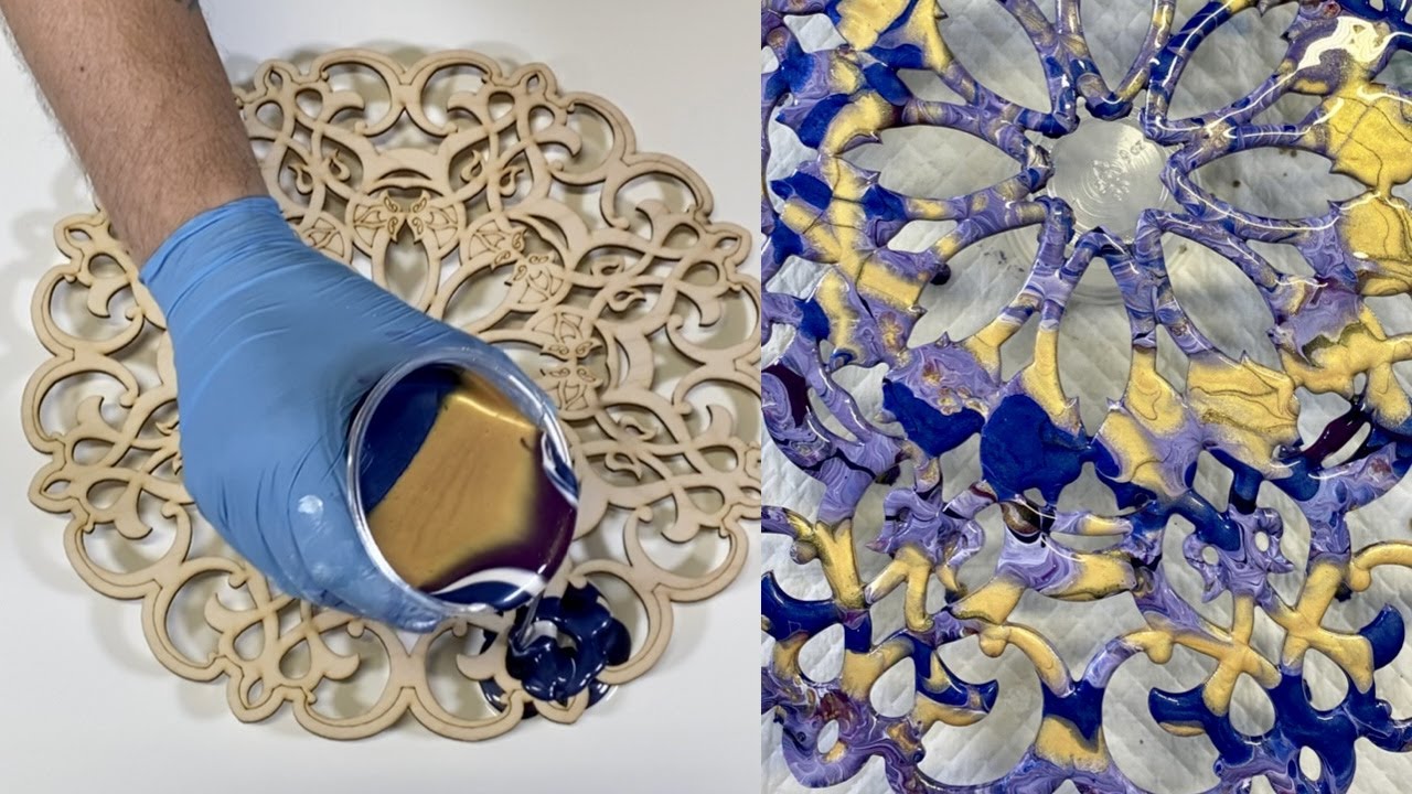 Mandala Pours WHO DID IT BETTER? Awesome acrylic pouring Relaxing & FUN ...