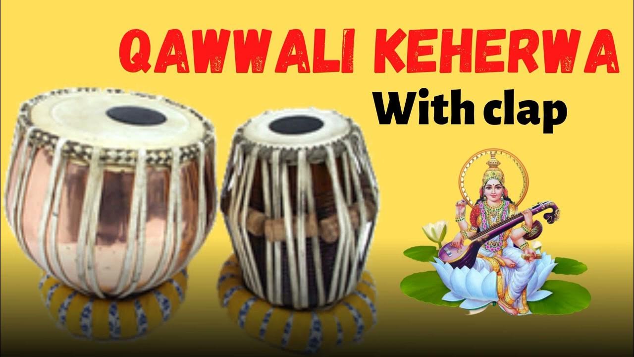 Qawwali Keherwa Tabla With Clap | Keherwa Tabla Taal Loop For Vocal Practice - YouTube