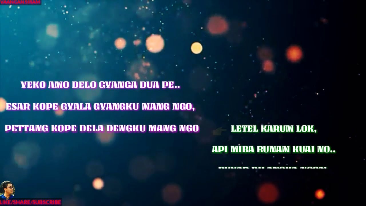 Letel Karum Lok Adi song karaoke with lyric video - YouTube