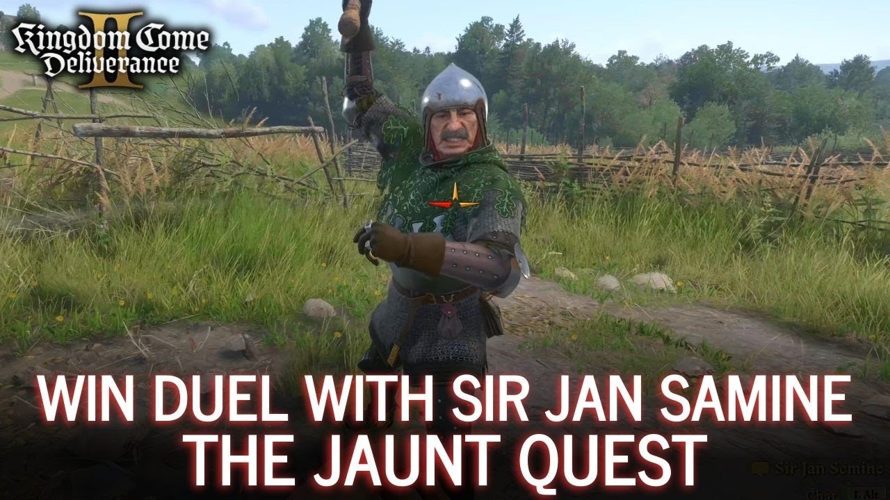 KCD2 - Win duel against Sir Jan Samine - The Jaunt quest - YouTube