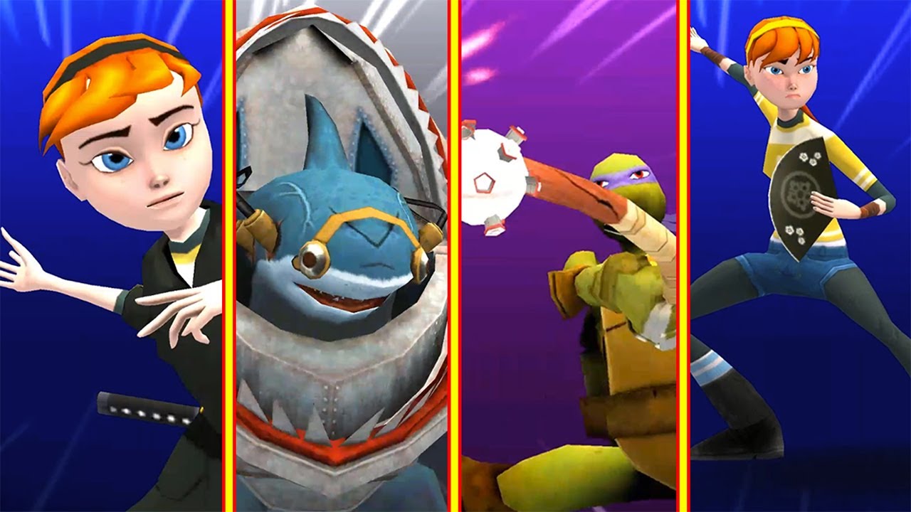 TMNT Legends Donnie, April, Armaggon, April Kunoichi - YouTube