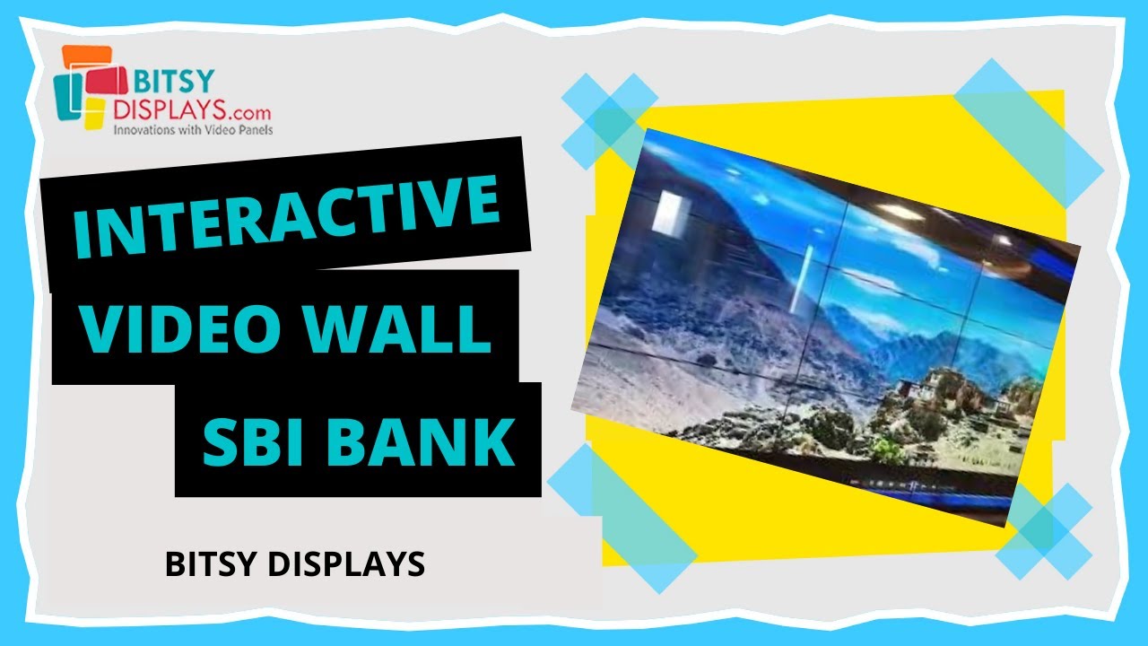 INTERACTIVE VIDEO WALL SBI BANK | BITSY DISPLAYS 2021 - YouTube