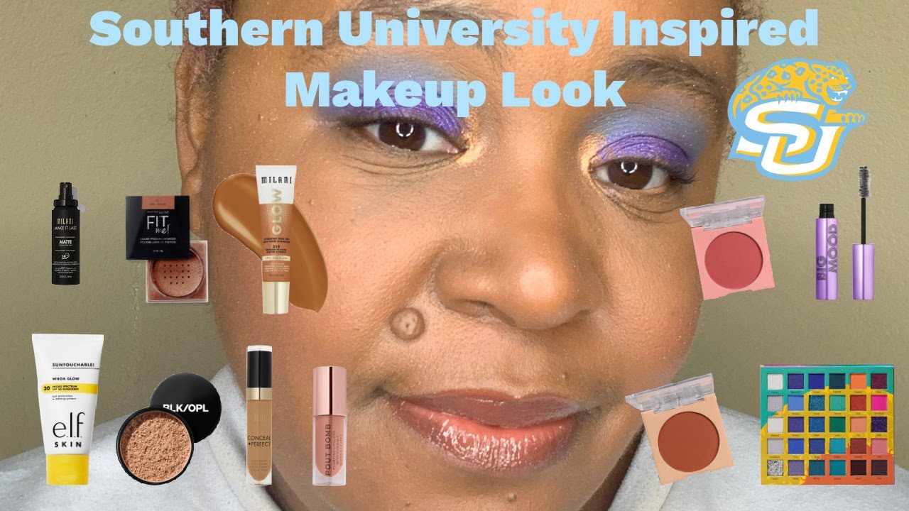 Southern University Inspired Makeup Look - YouTube