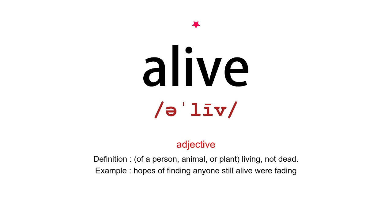 How to pronounce alive - Vocab Today - YouTube