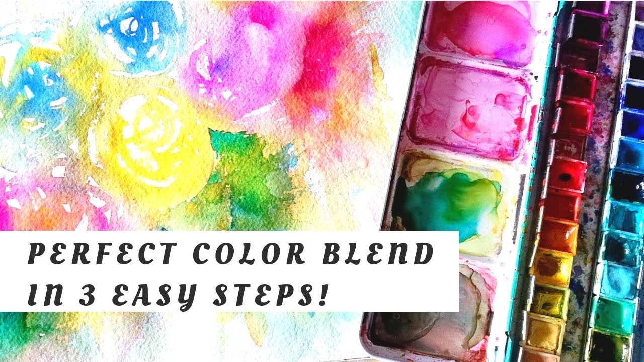 🎨 Create A Perfect Gradient in Watercolor in 3 EASY STEPS! - YouTube