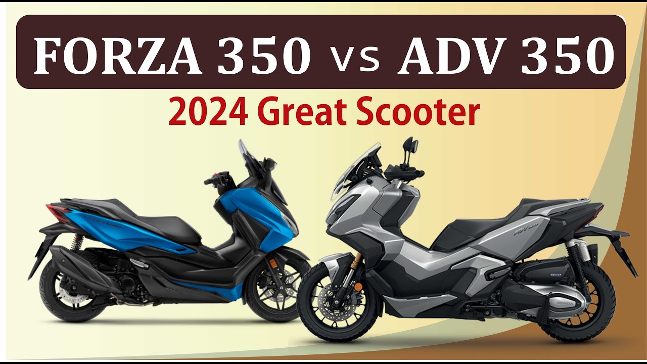 Honda Forza 350 vs Honda ADV 350, Scooter Comparison - YouTube