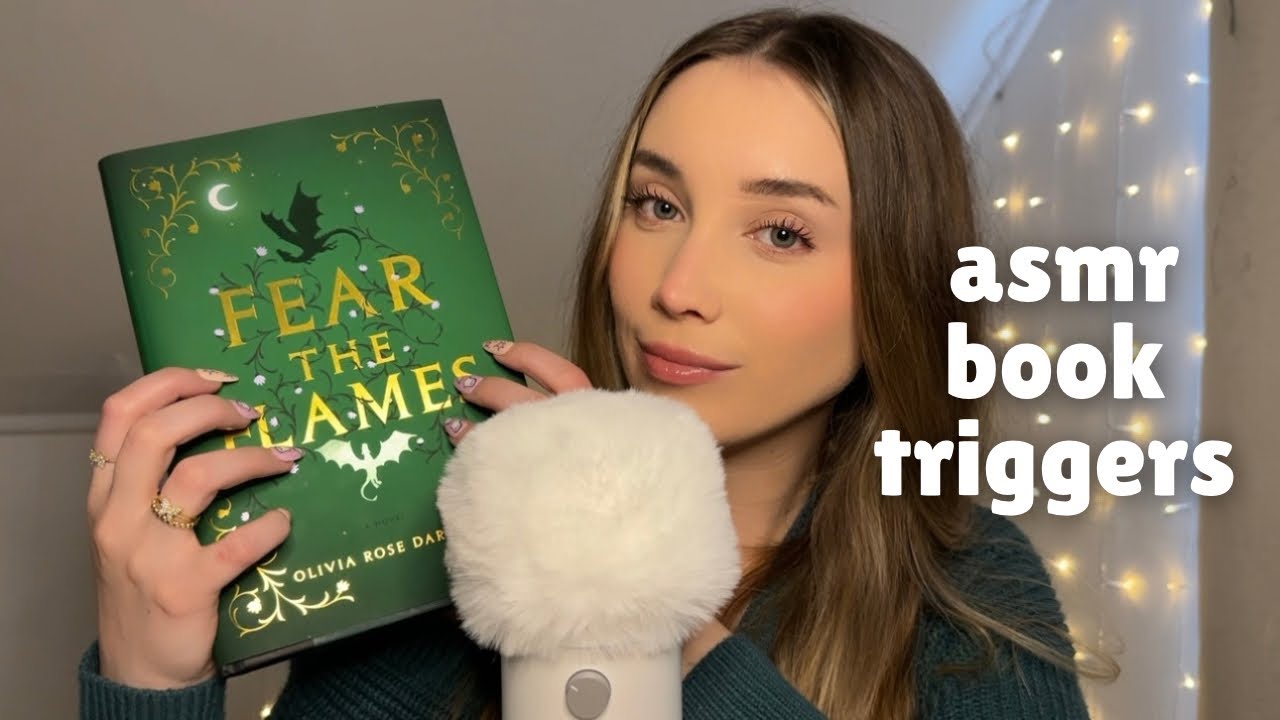 ASMR Book Triggers (Tapping, Scratching, Page Turning, Tracing) Slightly Fast - YouTube