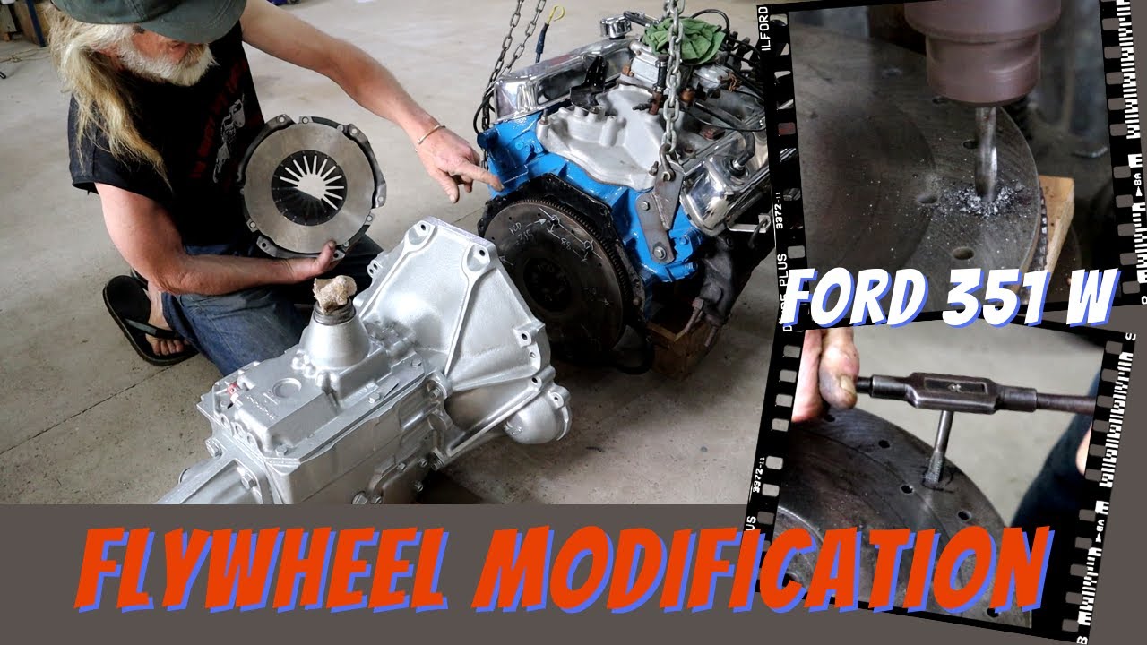 DRILLING FLYWHEEL TO FIT DIFFERENT PRESSURE PLATE - YouTube