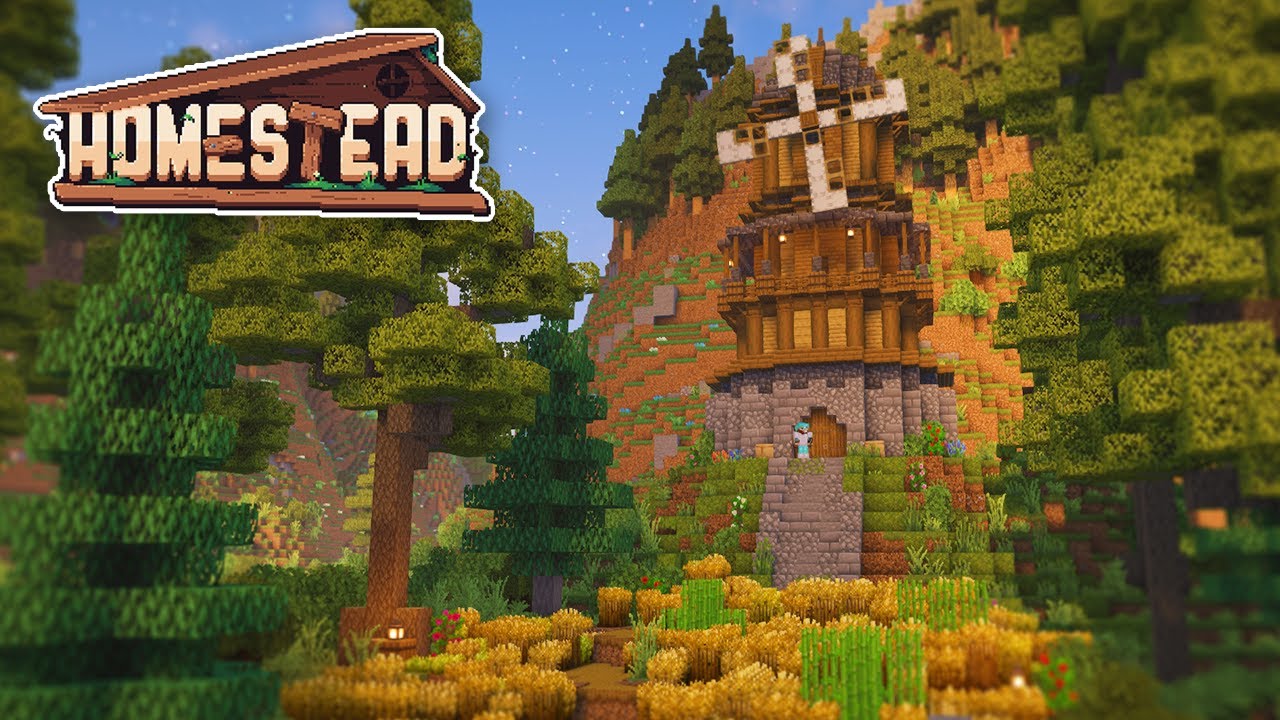 Let's Build a WORKING Windmill - Homestead Modpack!!! - YouTube