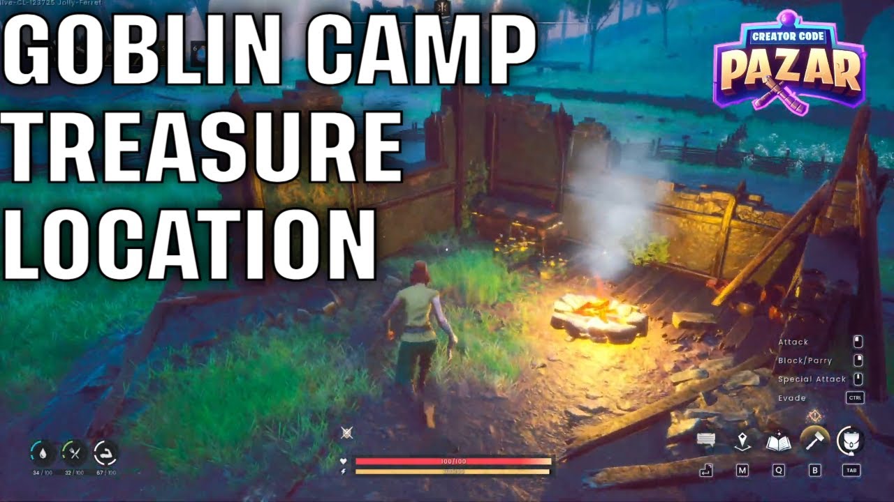 BrambleMead Valley Goblin Camp Treasure Chest Location Runescape ...