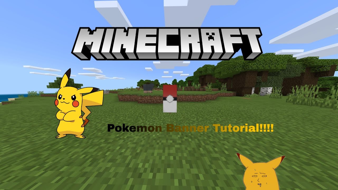 Pokemon Banner Tutorial!!!!! Minecraft Tutorial!!!!! - YouTube