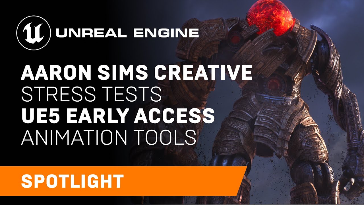 Aaron Sims Creative Stress Tests UE5 Early Access Animation Tools ...