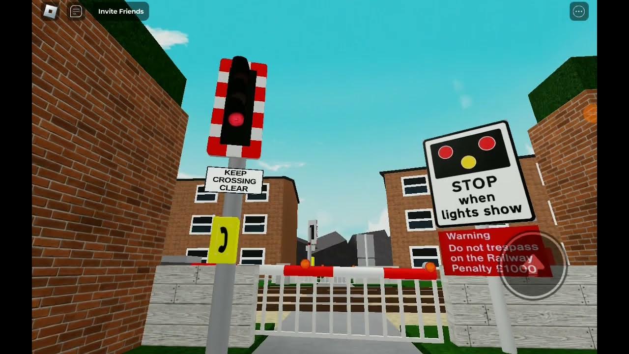 UK level crossing - YouTube