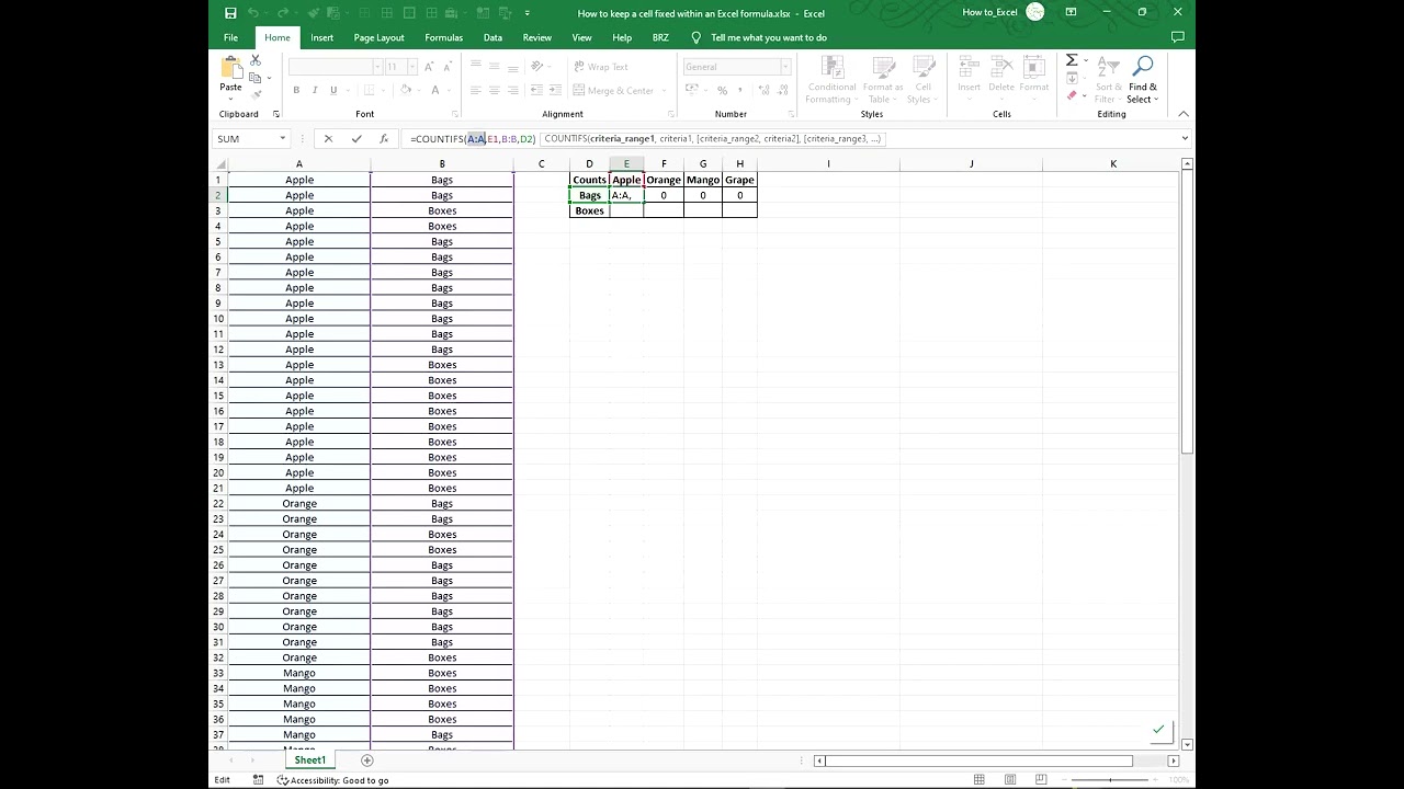 How To Keep A Cell Fixed In Excel Formula YouTube How To Keep A Cell Fixed In Excel Formula YouTube
