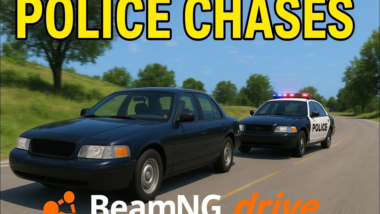 More police chases in Beamng drive - YouTube