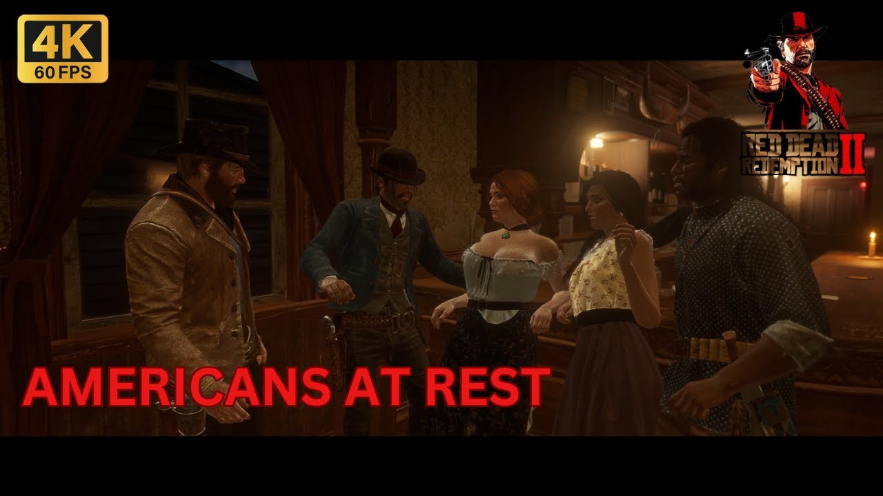 AMERICANS AT REST | RDR 2 FULL MISSION | RED DEAD REDEMPTION 2 | #8 ...