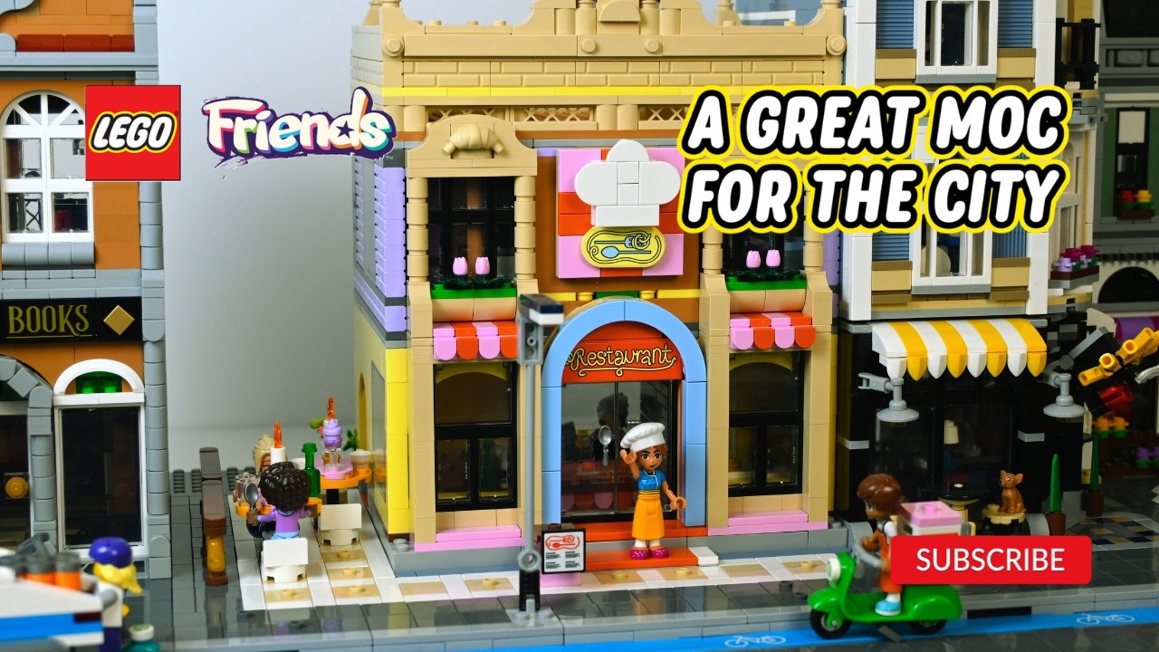I transformed this LEGO Friends set into a great Modular building ...