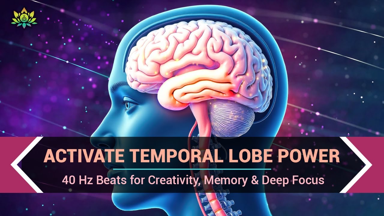 Activate Temporal Lobe Power - 40 Hz Binaural Beats for Creativity ...