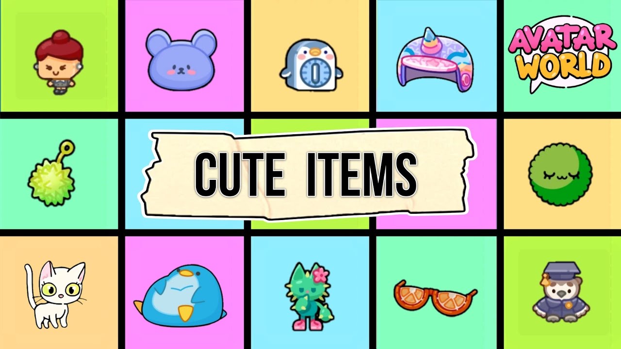 Where to find 20 Cute Items in Avatar World 🤍 CrumpetKing - YouTube