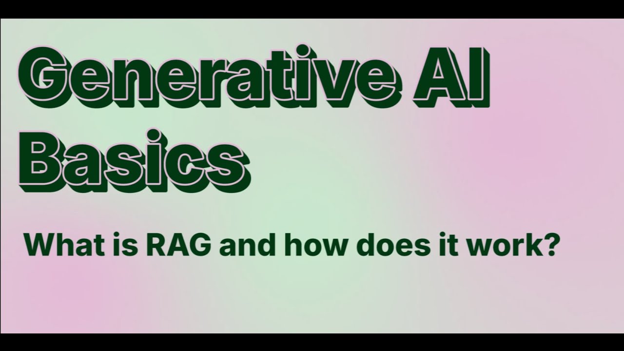 What is RAG? | Generative AI Basics - YouTube