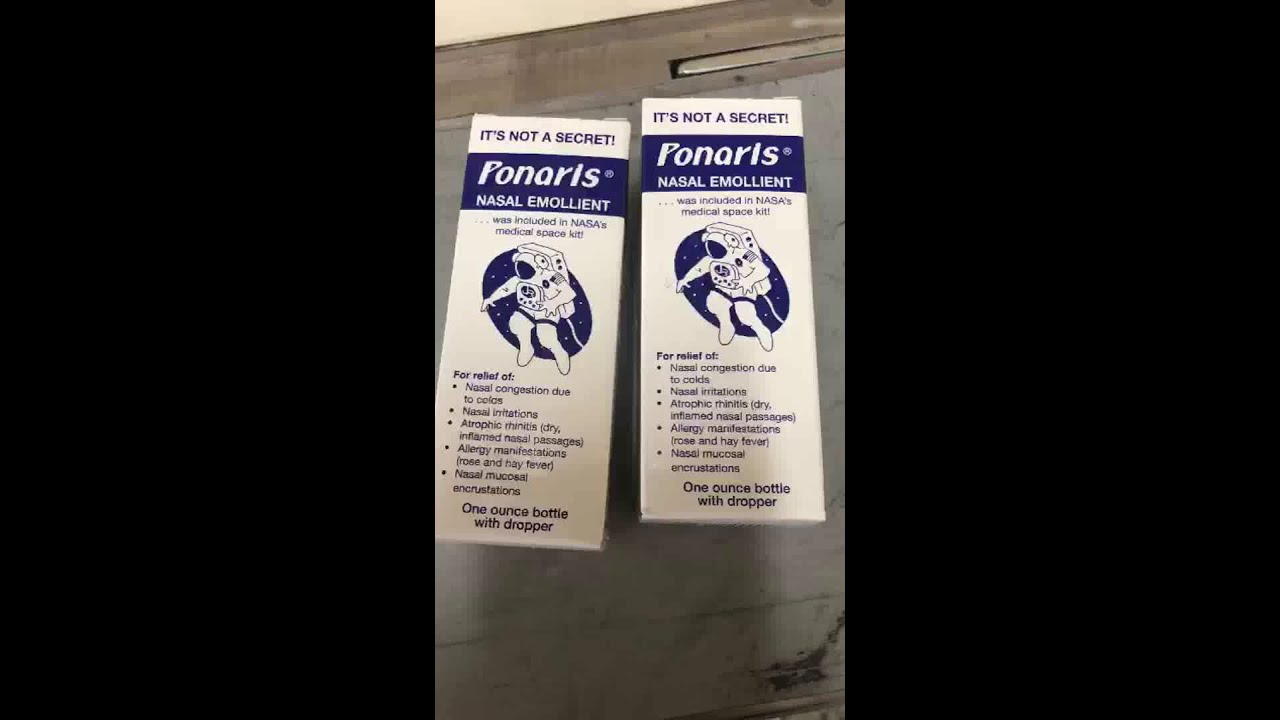 B008FQBMGC Ponaris Nasal Emollient 1 oz Pack of 2 - YouTube