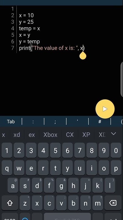 Number Swapping In Python Using Third Variable Simple Python Codes
