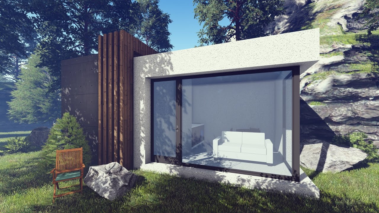 Cozy Tiny House in the Forest. 28 square meters - YouTube