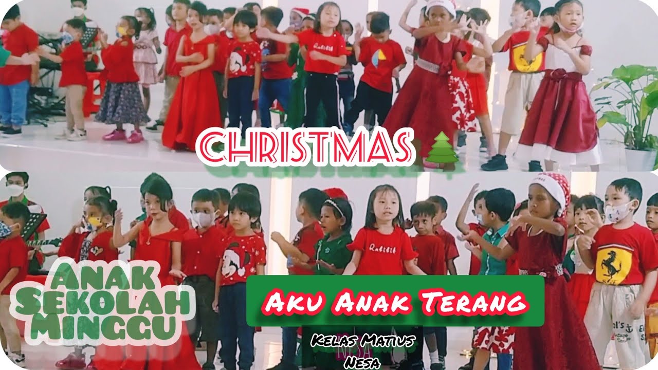 Perayaan Natal Anak Sekolah Minggu 🌲💙 Tarian Natal Kelas Matius ...