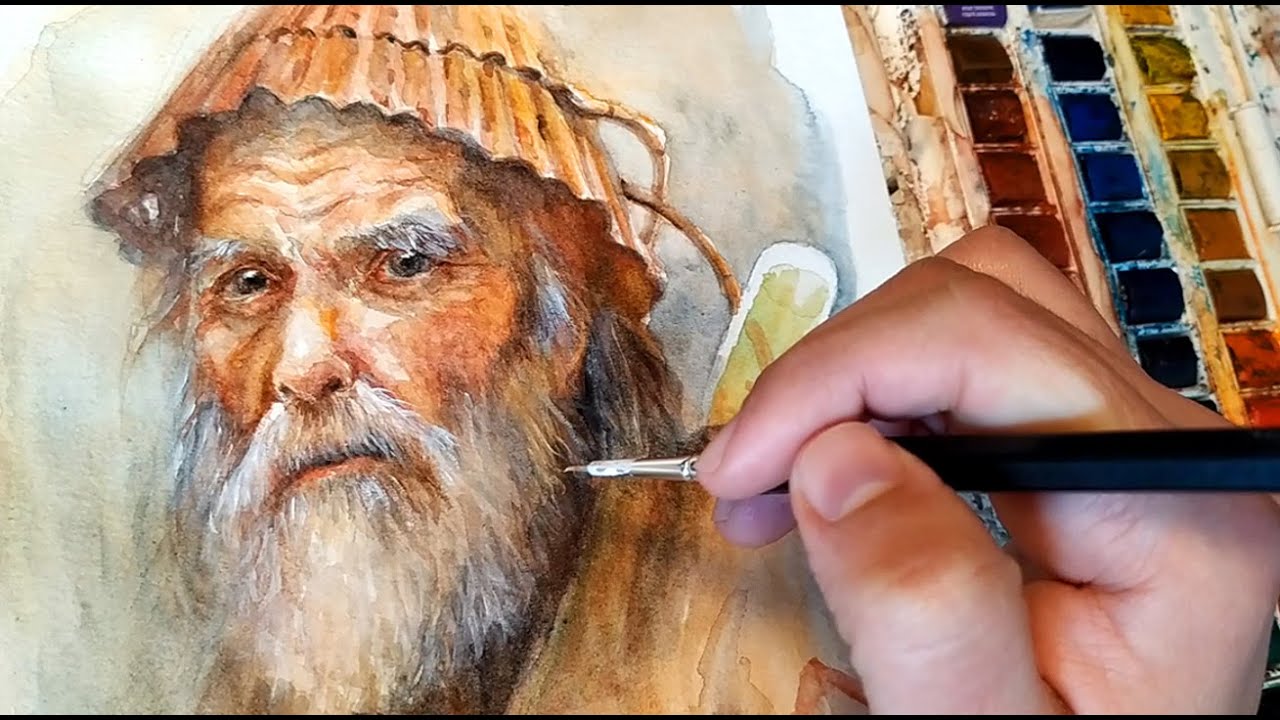 WATERCOLOR time lapse painting - Pintando con ACUARELAS - YouTube