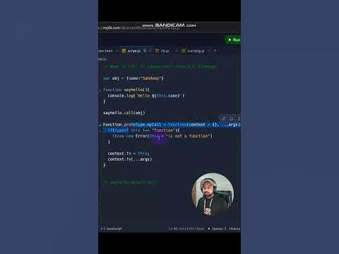 Creating A Polyfill Of Call Method In Javascript | #javascript #nodejs #interviewquestions #bind ...