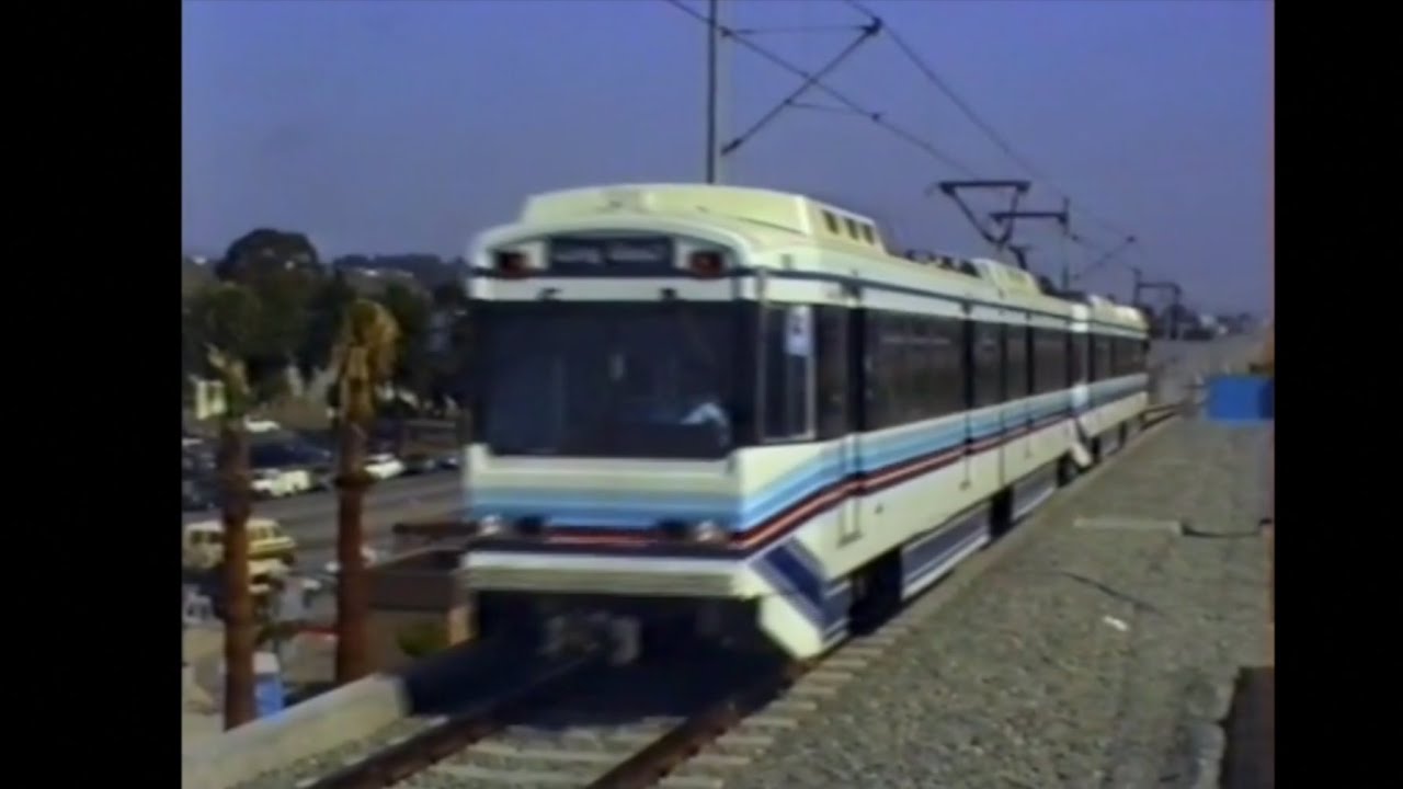 Los Angeles Blue Line Light Rail Opening 1990 - YouTube