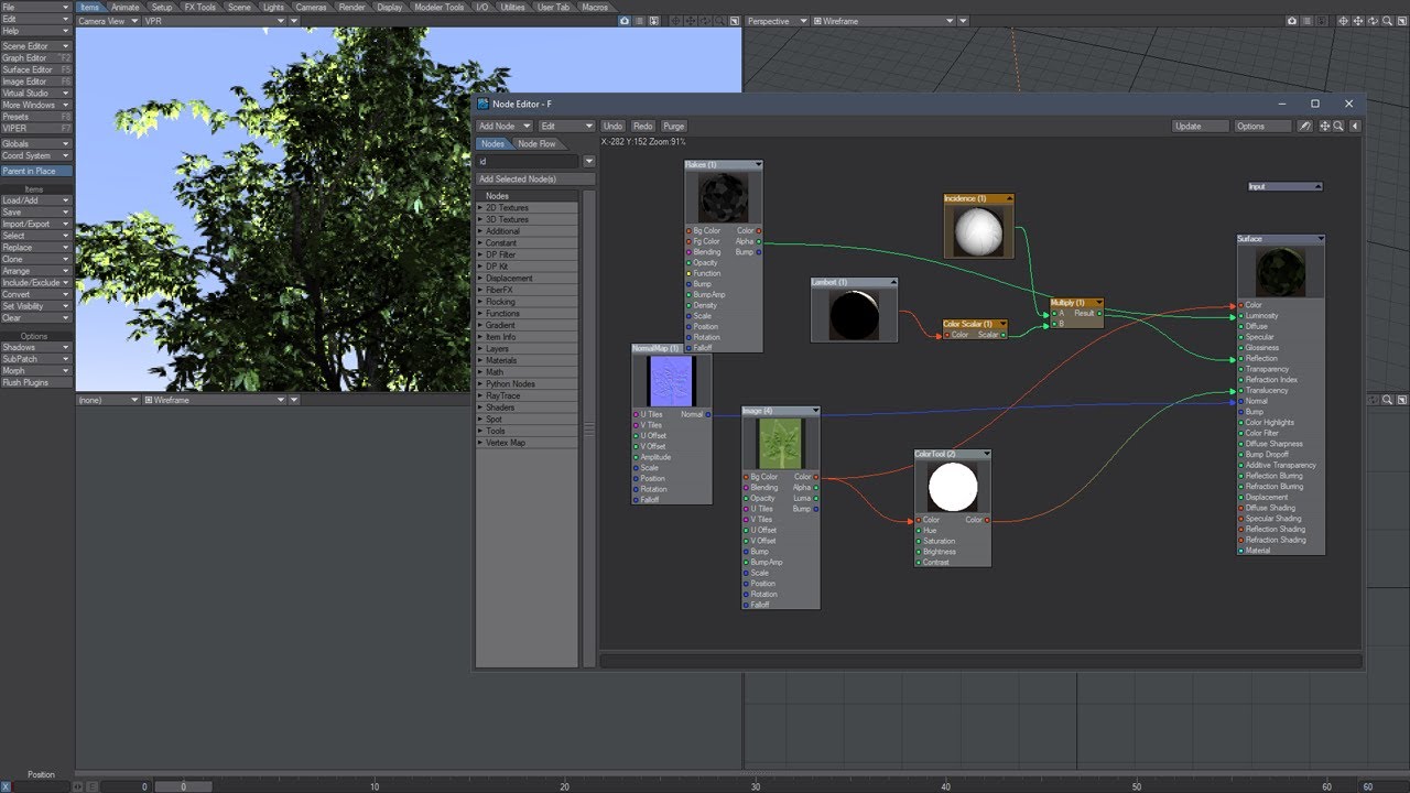 LightWave rendering - Tree Nodes #4 - no Gi - YouTube