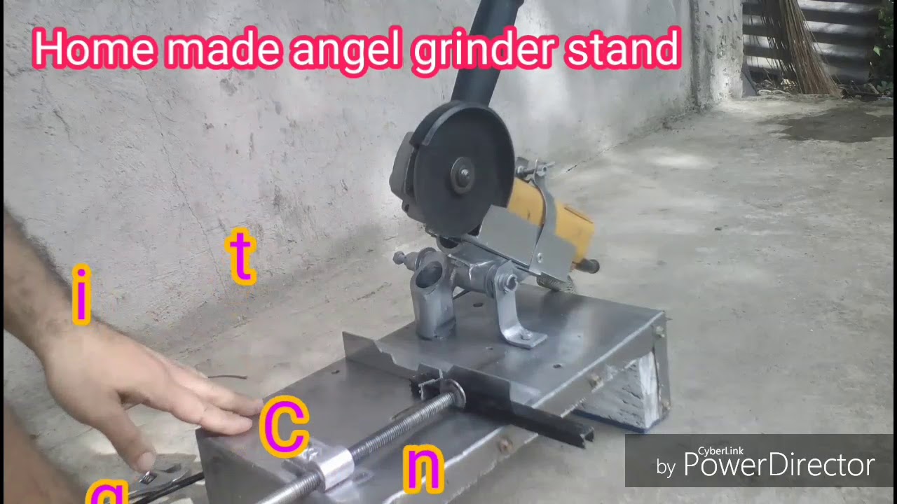 Home made angel grinder stand@new version - YouTube