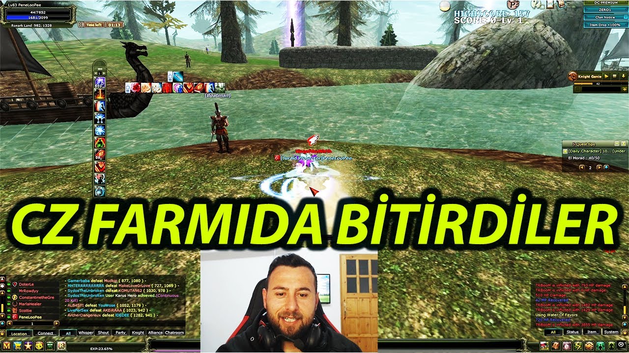 CZ FARMIDA BİTTİ. #knight #knightonline #knightonlinefarm - YouTube