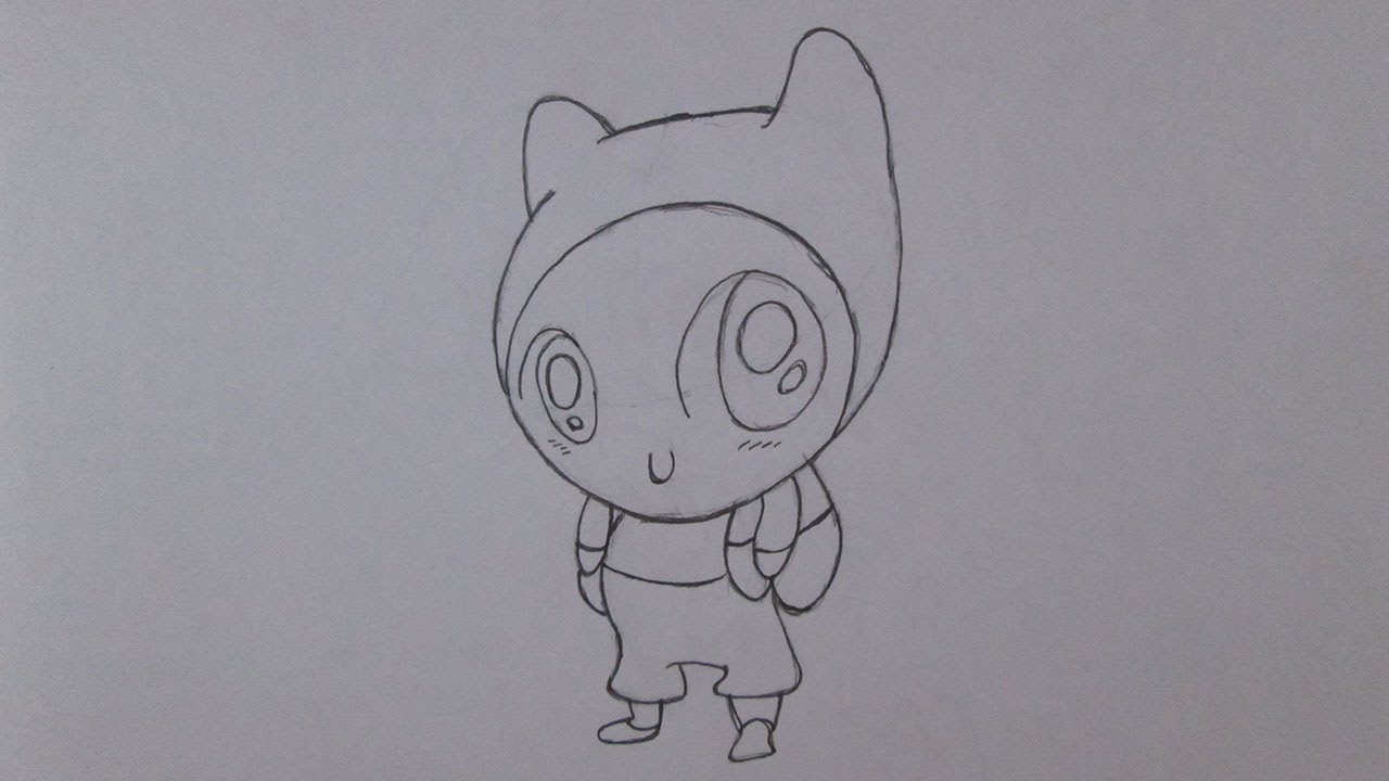 Como desenhar o Finn de Hora de Aventura (versão chibi) - YouTube