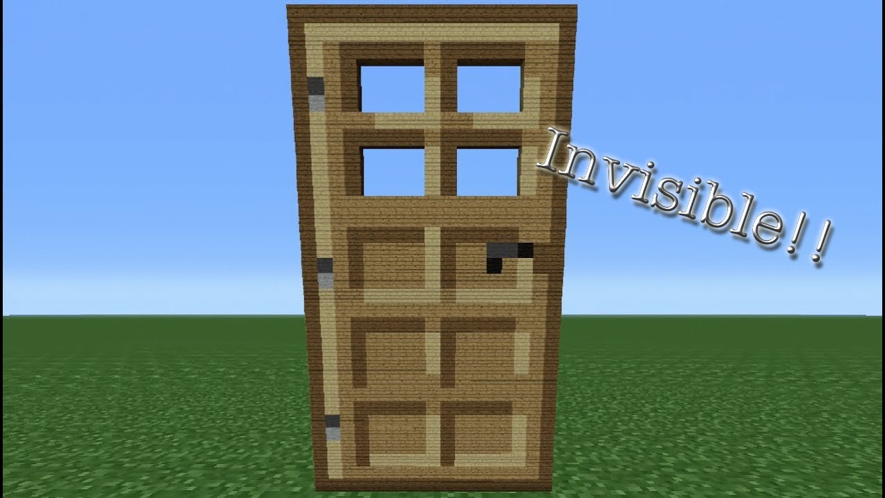 How to make an invisible door in Minecraft! - YouTube